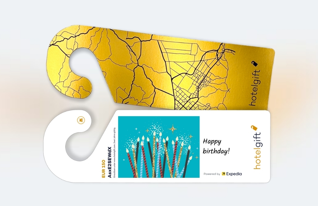 Birthday gift card for over 750,000 hotels | Hotelgift